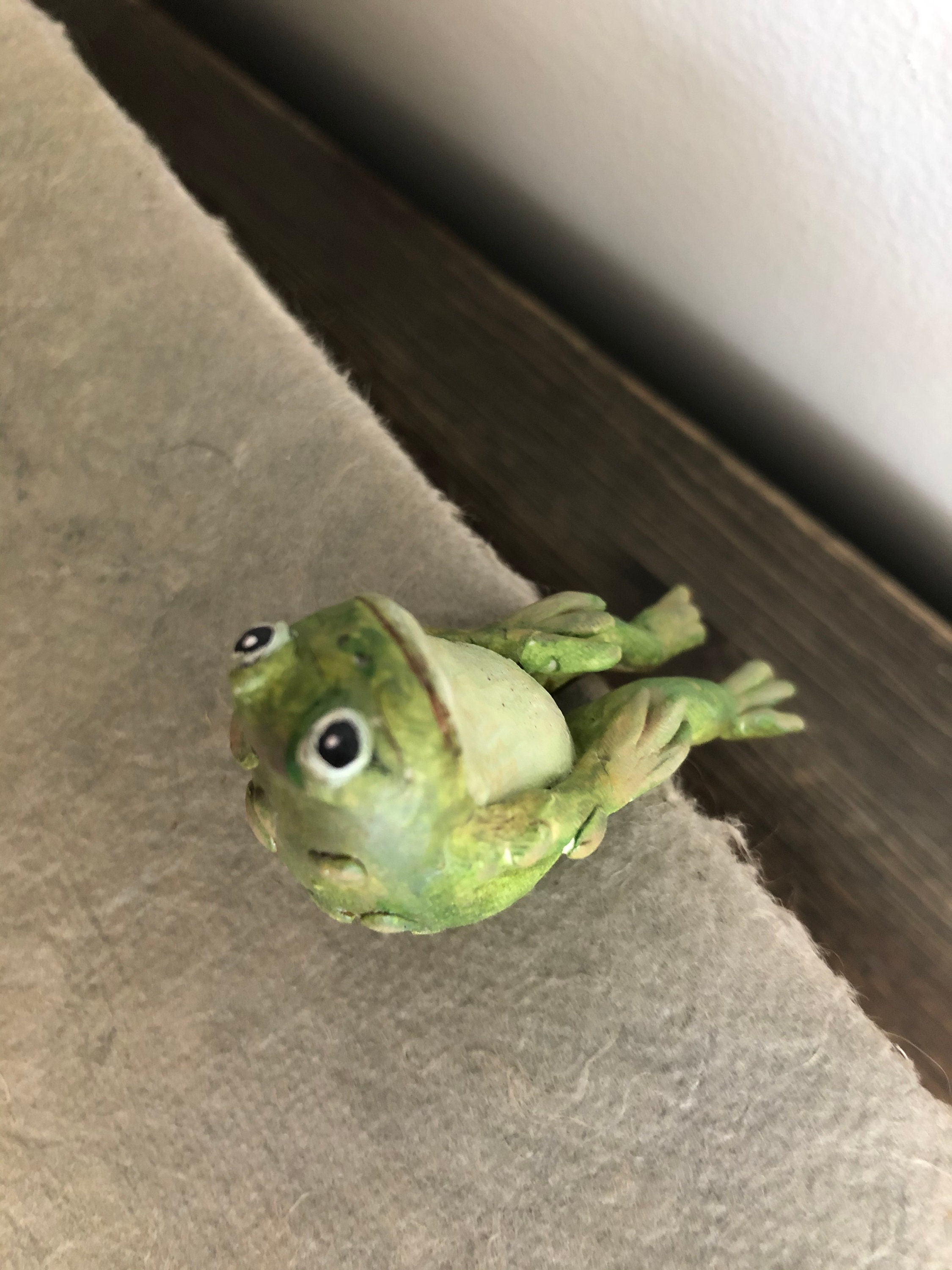 Handmade Polymer Clay Green Small Tiny Toad Figurine | Etsy Canada