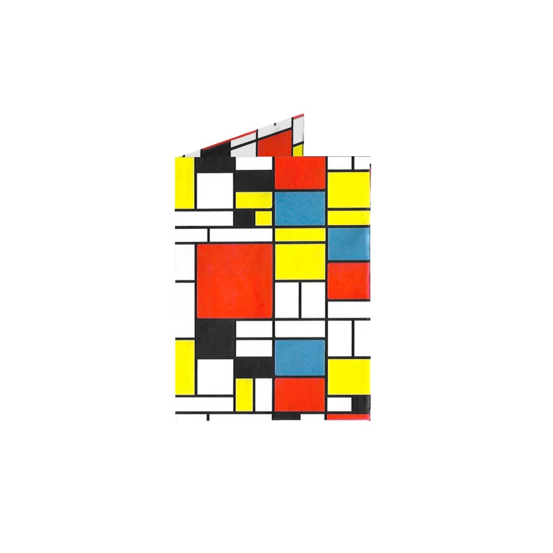 Piet Mondrian Card Holder, Art Lover Gift, Vegan Wallet, Slim Card ...