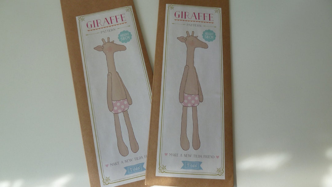 1 Tilda Pattern Giraffe, Pattern, Sewing, Handcraft, Instructions - Etsy