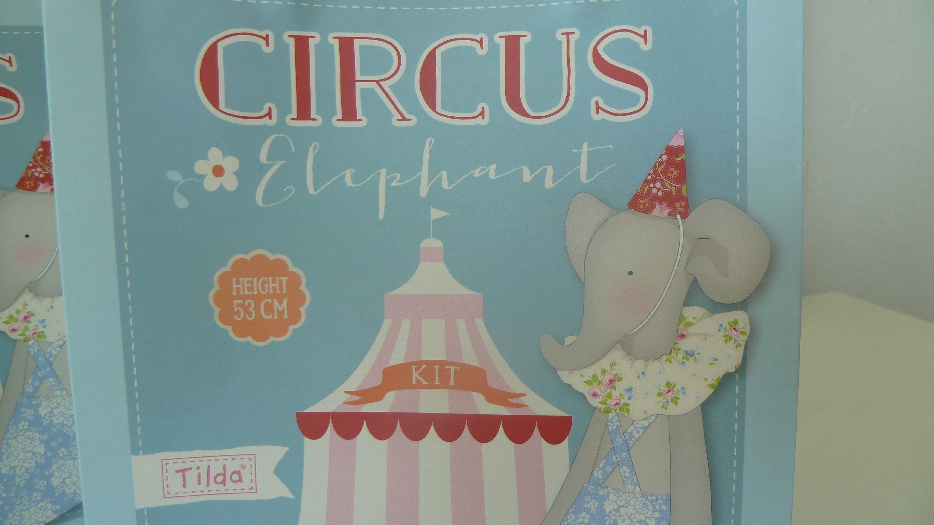 SALE 1 Tilda Materialset Circus Elefant Bastelset Set Kit | Etsy