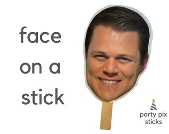 Face on a Stick Large Cutouts Photo Head Face Cutouts - Etsy