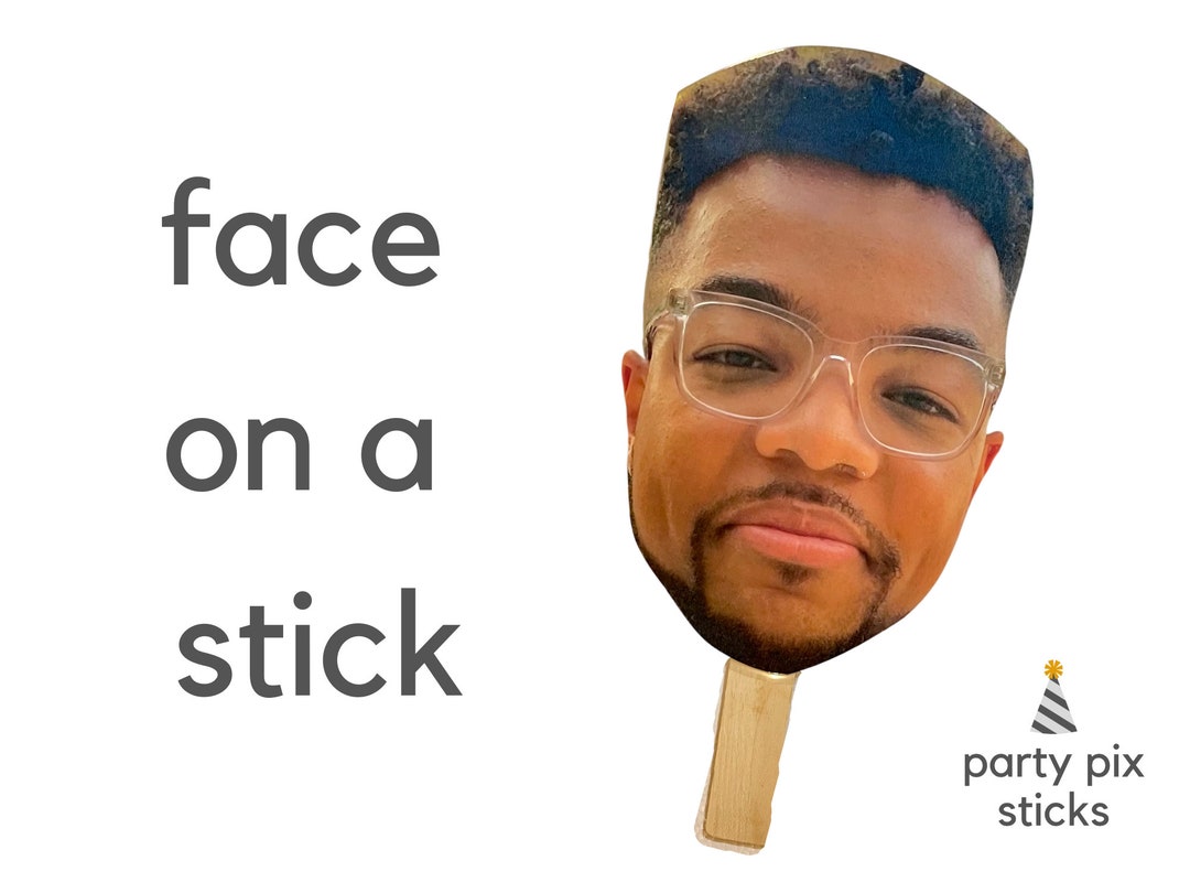 Face on a Stick - Etsy