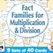 Multiplication & Division Fact Families CARD GAMES 2s Through 10s With ...