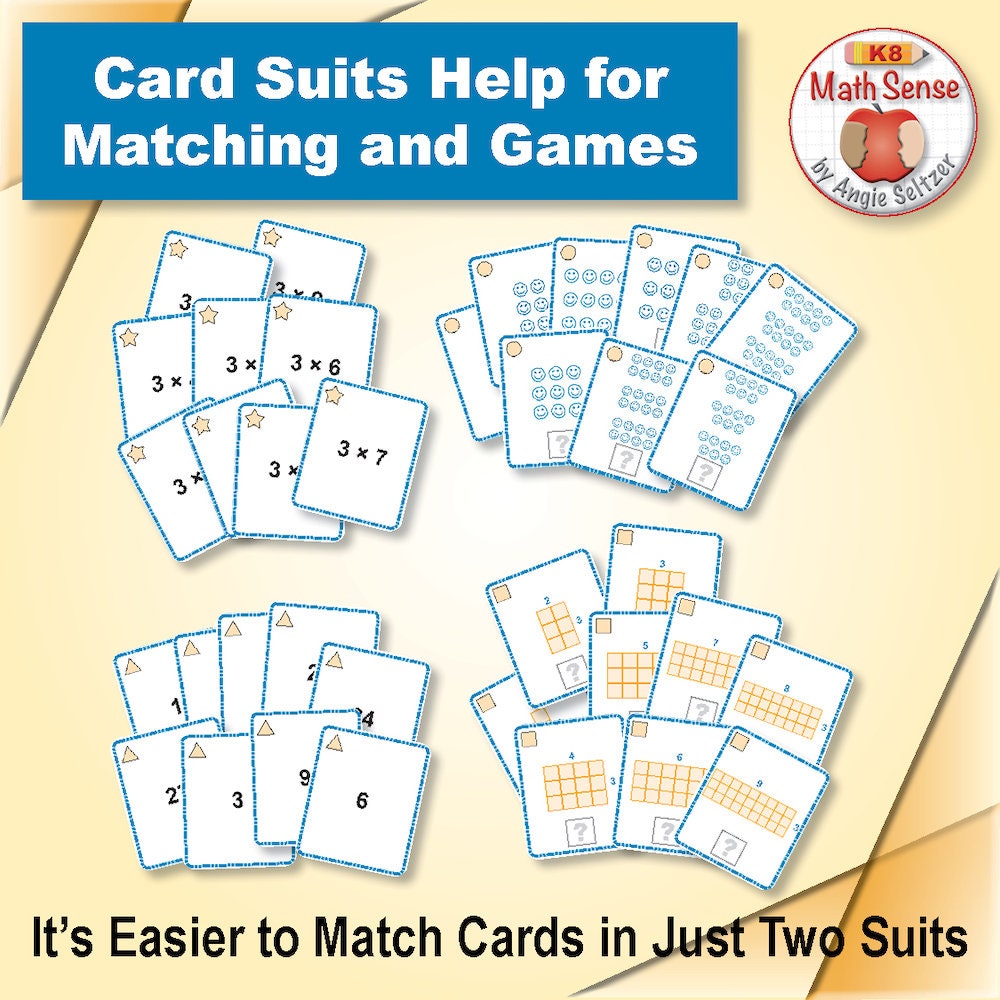Multiplication Facts Card Games 2s Through 10s With 9 Sets of 40 ...