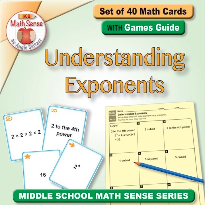 6th Grade Math Sense Games & Activities: 17 Sets of 40 Printable Cards ...