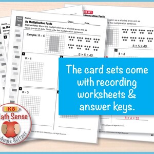 Multiplication Facts Card Games 2s Through 10s With 9 Sets of 40 ...