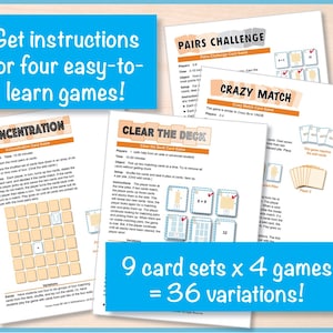 Multiplication Facts Card Games 2s Through 10s With 9 Sets of 40 ...