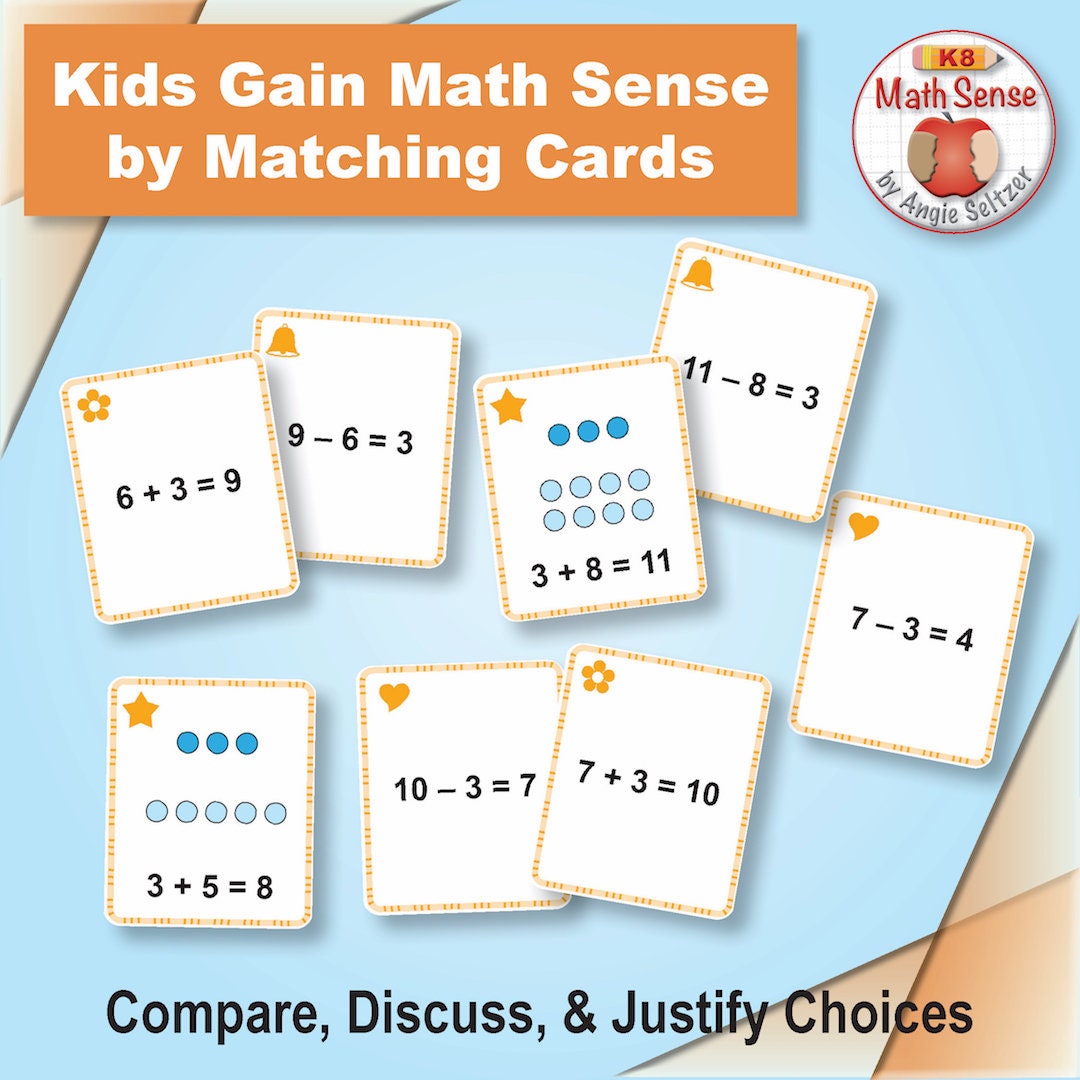Addition & Subtraction FACT FAMILIES Card Games With 9 Sets of 40 ...