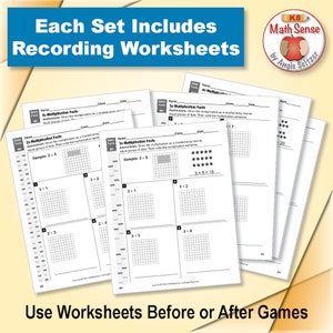 Multiplication Facts Card Games 2s Through 10s With 9 Sets of 40 ...