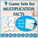 Multiplication Facts Card Games 2s Through 10s With 9 Sets of 40 ...