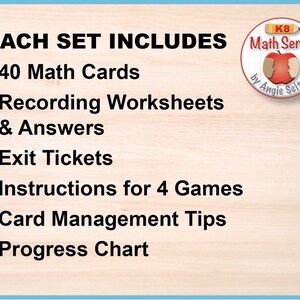 Multiplication Facts Card Games 2s Through 10s With 9 Sets of 40 ...