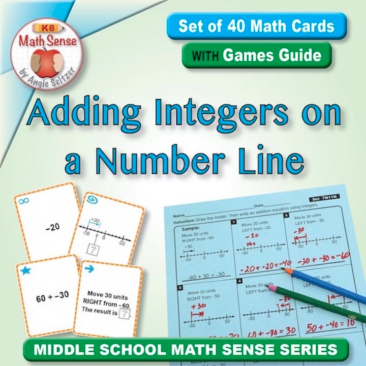 7th Grade Math Sense Games & Activities: 17 Sets of 40 Printable Cards ...