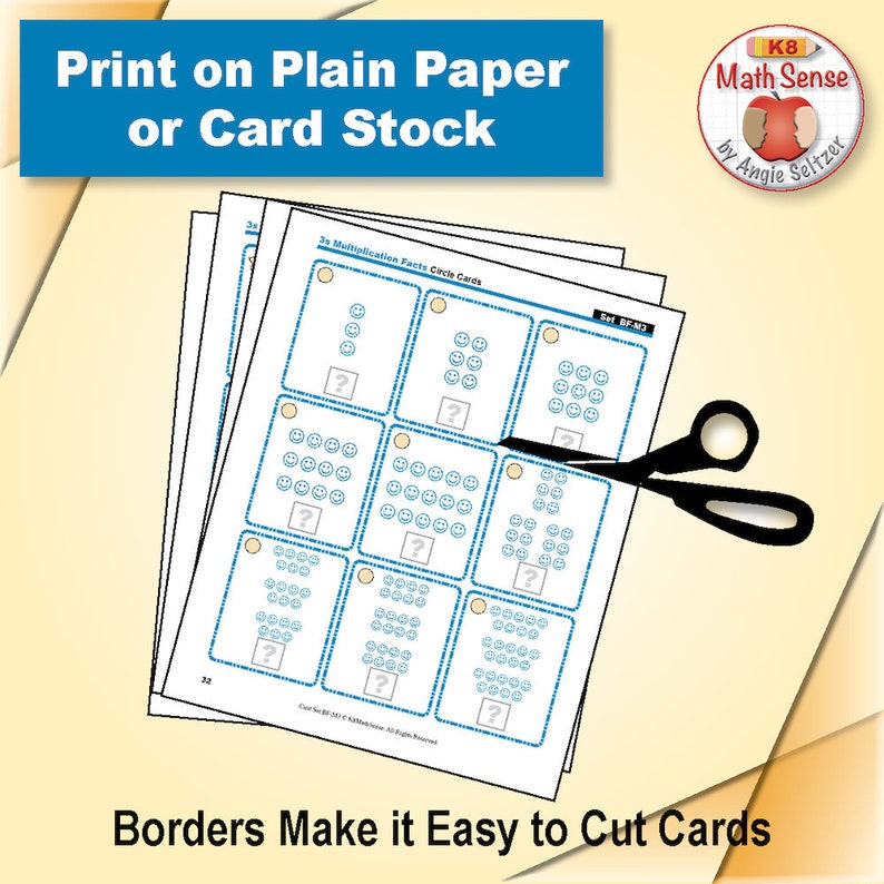 Multiplication Facts Card Games 2s Through 10s With 9 Sets of 40 ...