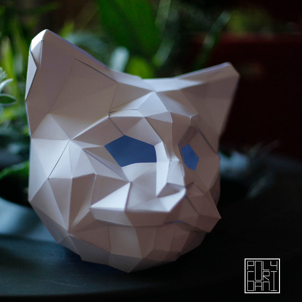 The Cat Mask | DIY Papermask | DIY Halloween Mask | Build Your Own ...