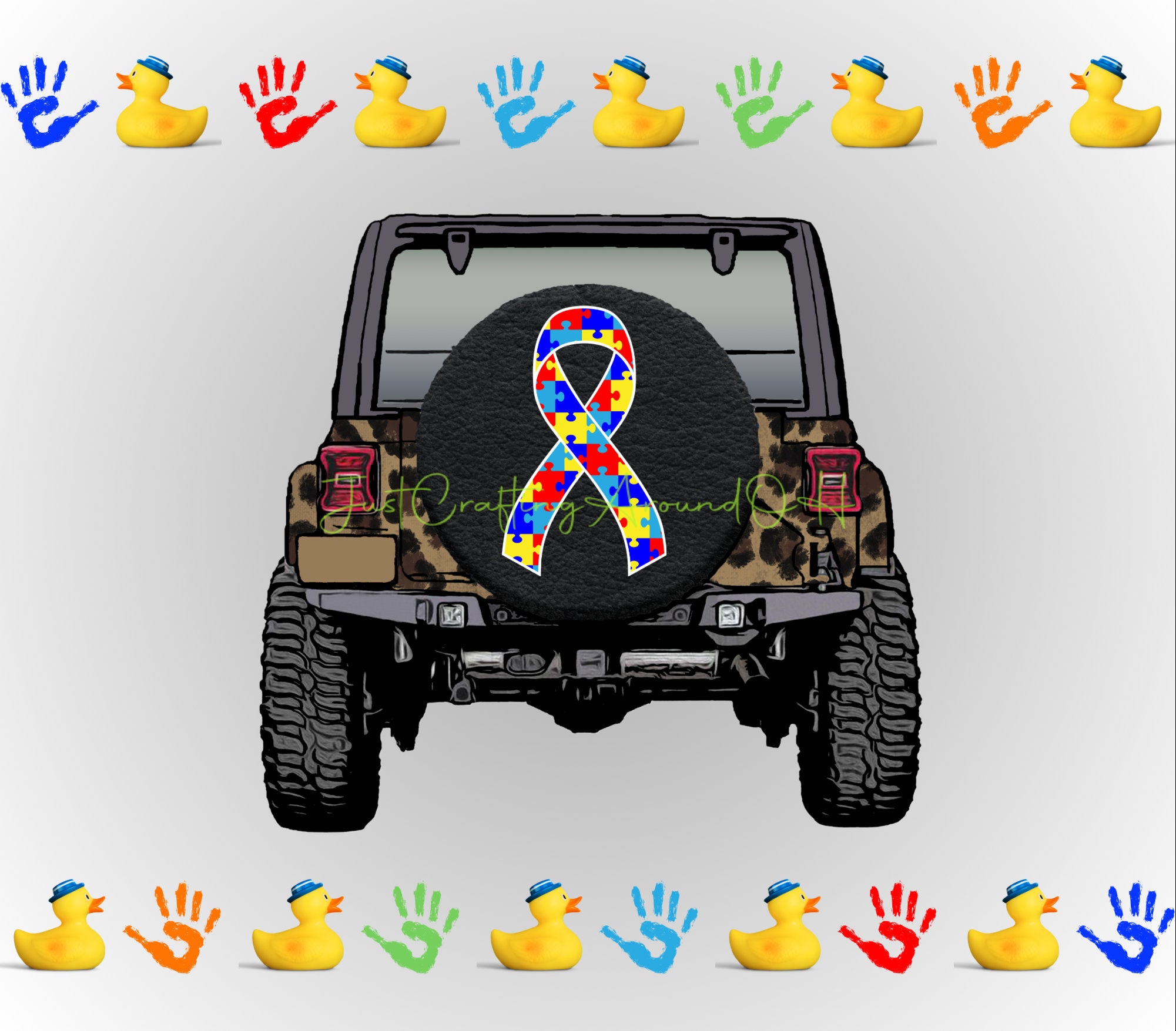 Autism Jeep Awareness | 20oz Tumbler Wrap - Etsy