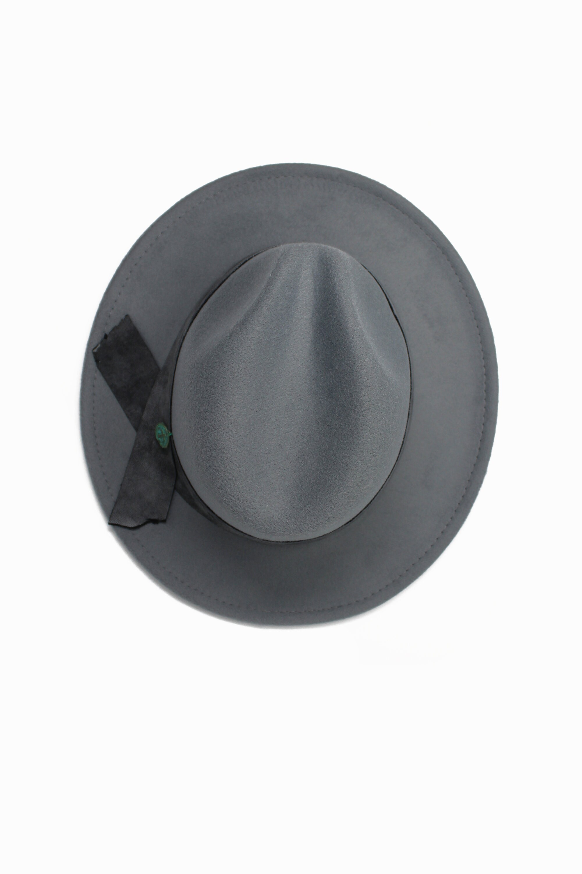 Gray Fedora Hat Wide Brim Fedora Hat Felt Hat Inner | Etsy