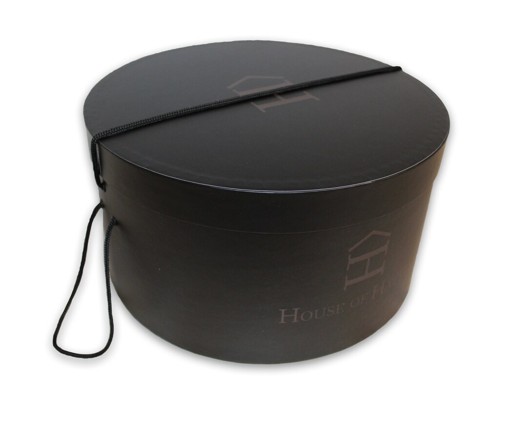 Hat Box- Black- for Travel and Storage - Etsy