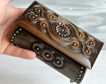 Wooden jewelry box | Etsy