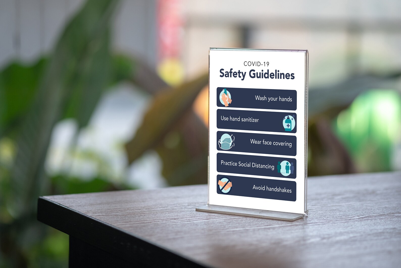 COVID-19 Safety Guidelines Sign Social Distance Printable | Etsy