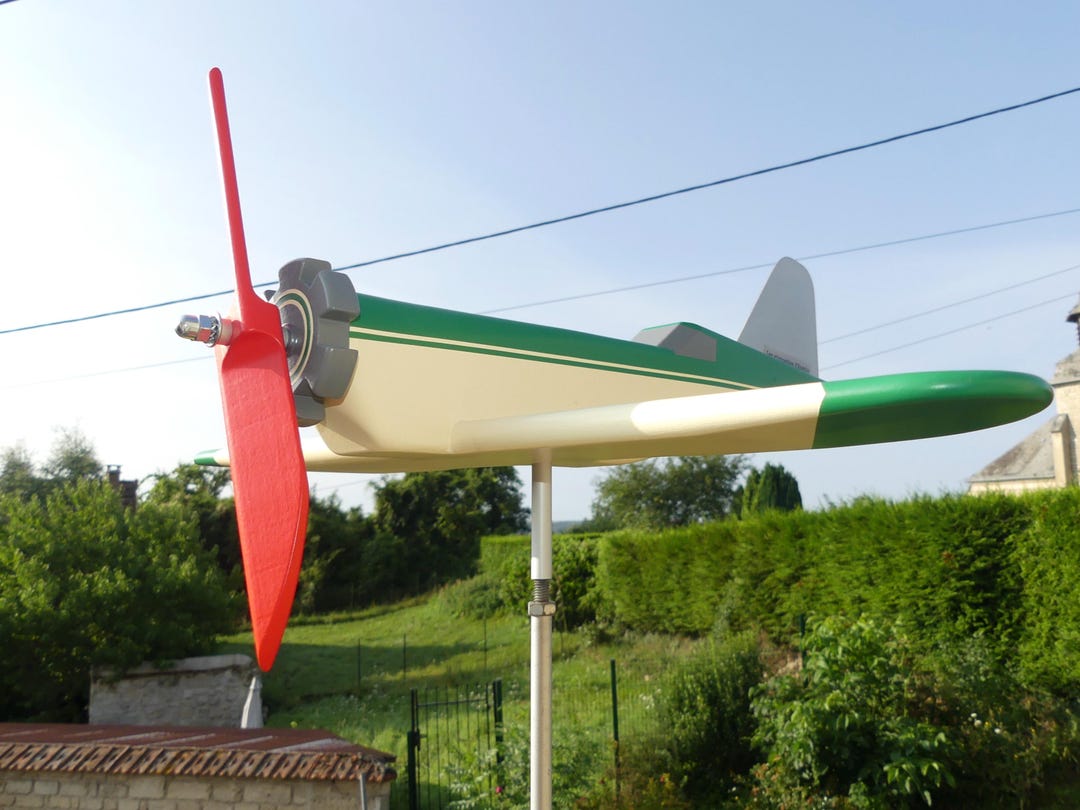 Weather Vane Airplane Colored Wood 24/043 Angelo's Weather Vanes Garden ...