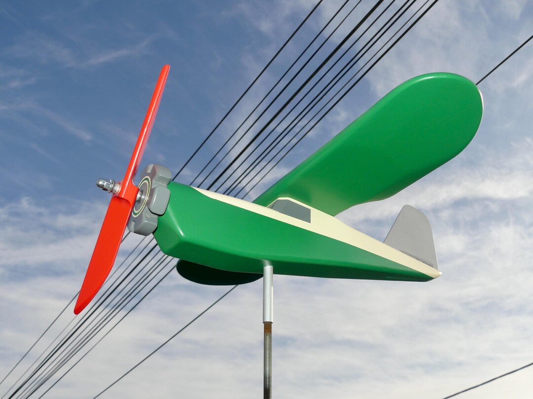 Weather Vane Airplane Colored Wood 24/047 Angelo's Weather Vanes Garden ...