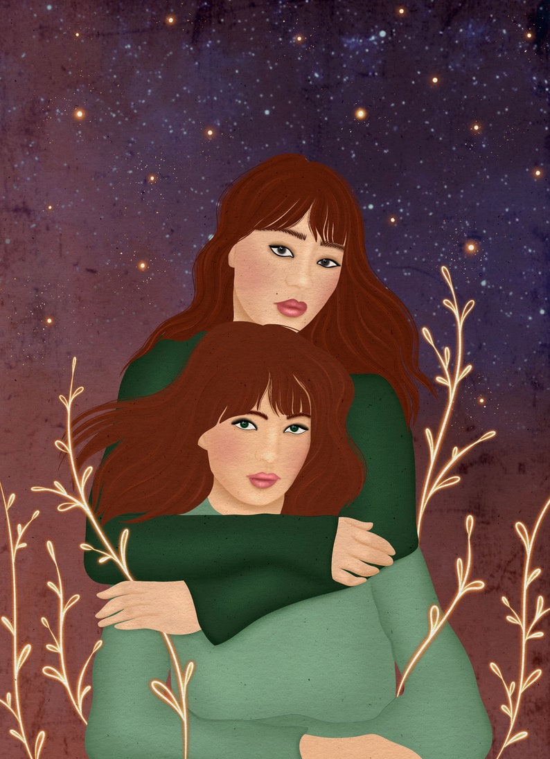 Digital Custom Portrait, Customized, Hand Drawn, Unique, Individual ...