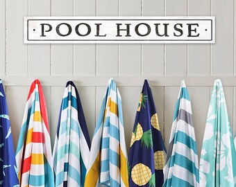 Pool House Sign - Etsy