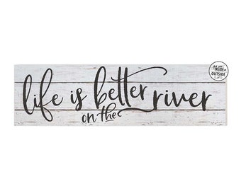 River Sign | Etsy