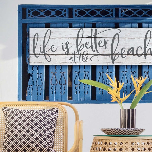 Weathered Beach Sign - Etsy