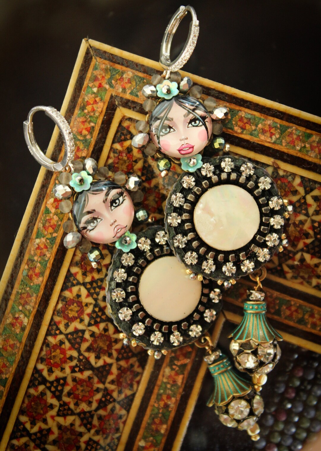 Russian Boho Matryoshka Earrings for Girl and Fashion Victim - Etsy