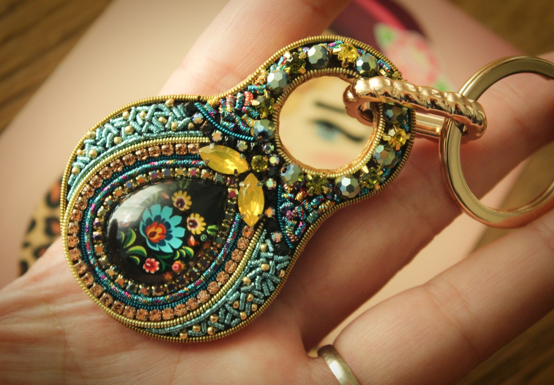 Keychain With Matryoshka Nesting Doll Charm, Fantasy Nesting Doll With ...