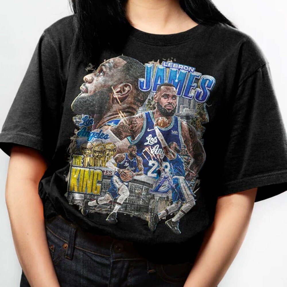 Vintage LeBron James 90s Bootleg Classic Graphic Tshirt | LA Lakers ...