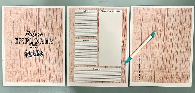 Nature Journal Wonder Inquiry Student Choice Observation - Etsy