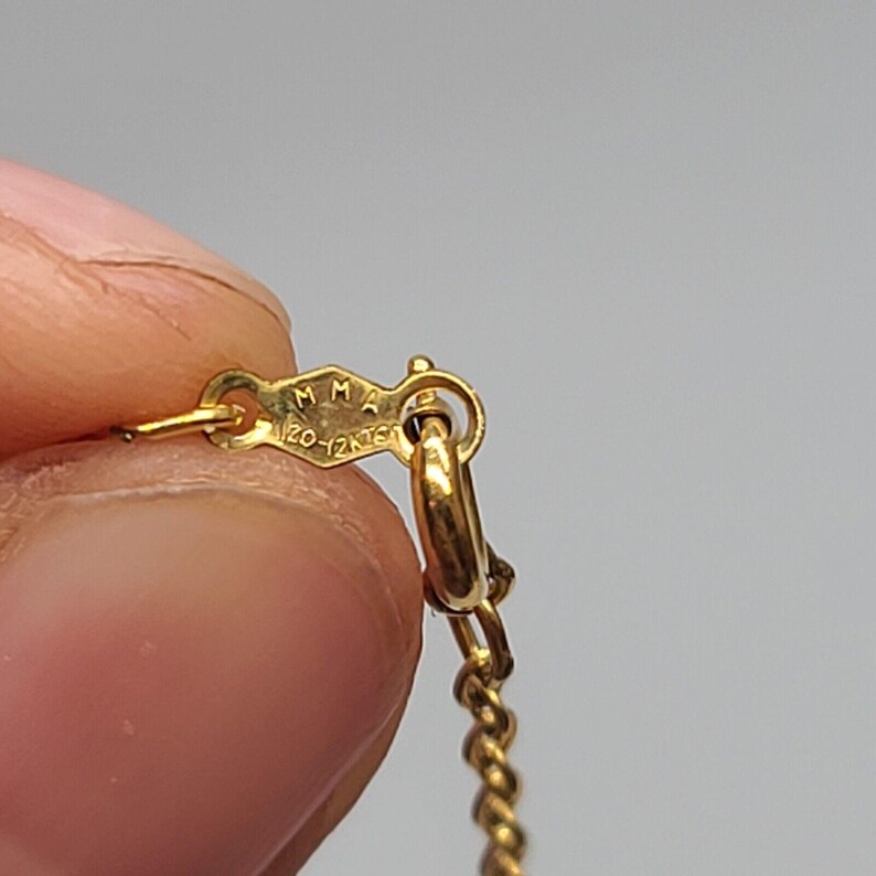 MMA 1976 Egyptian Revival Necklace, 12K Gold-filled, Enamel Winged ...