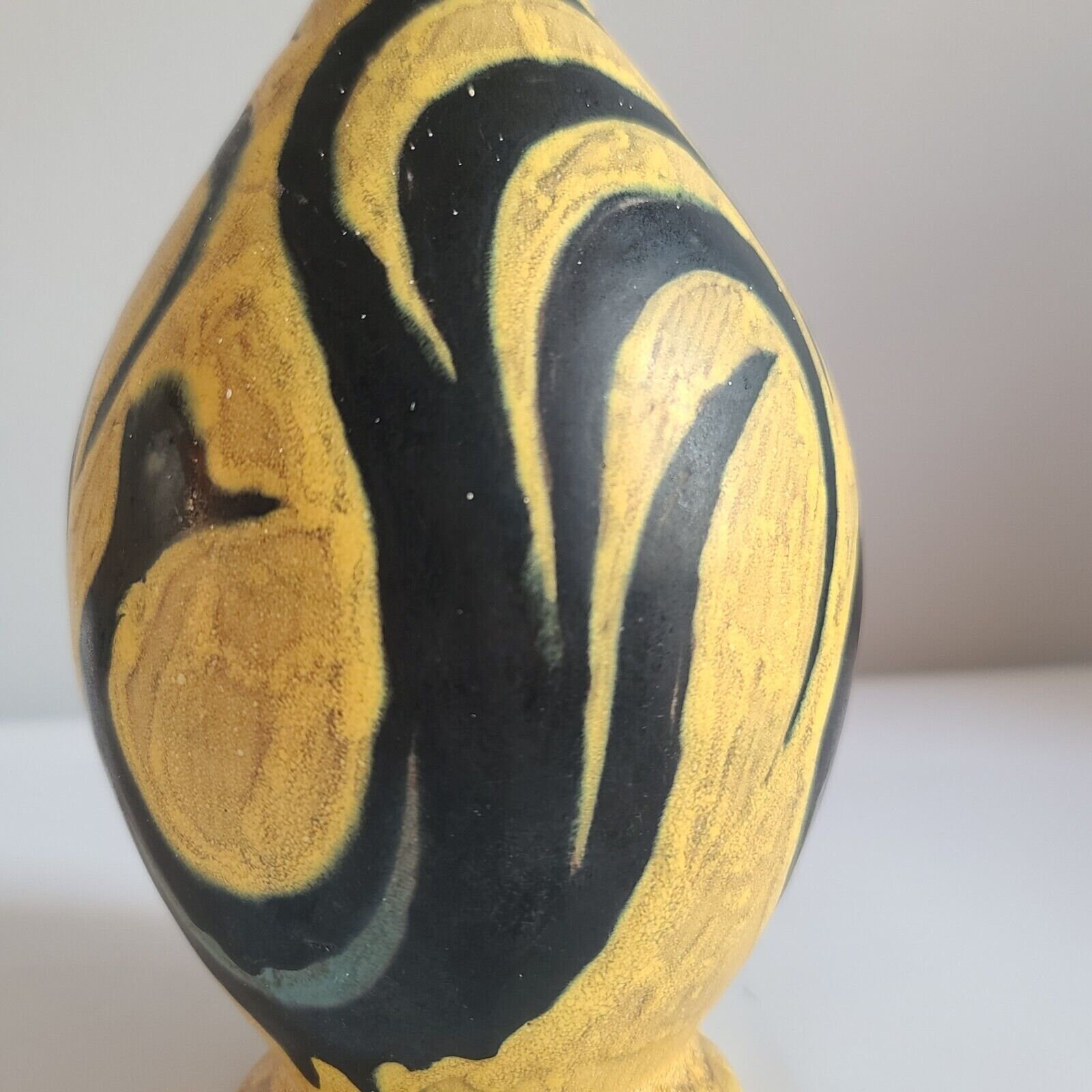 Signed MCM Livia Gorka (b.1925) Pottery Ceramic Birds/rooster Lamp Base ...
