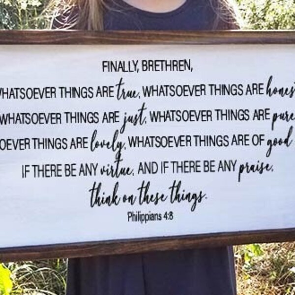 Whatsoever Things - Etsy