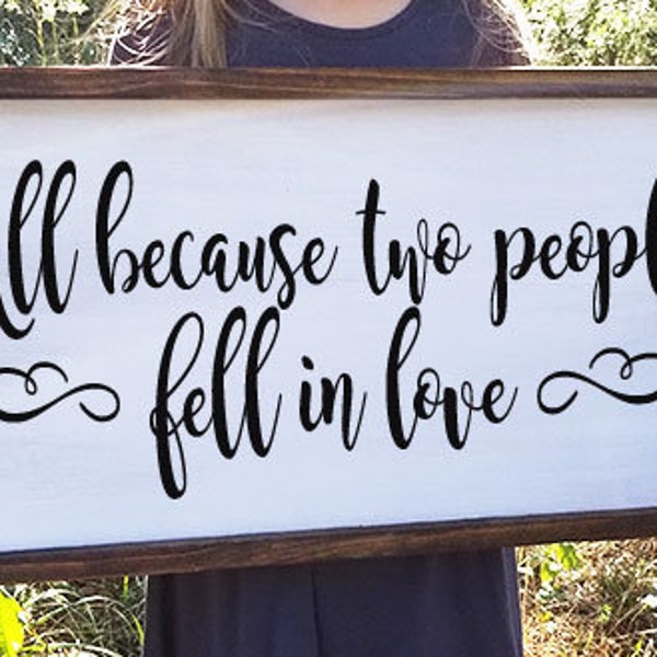 All Because Signs - Etsy