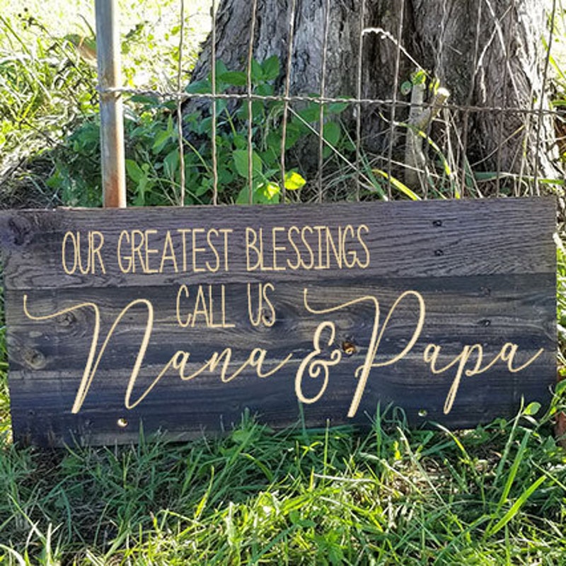 Grandparents Signs - Etsy