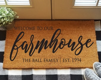 Farmhouse Doormat - Etsy