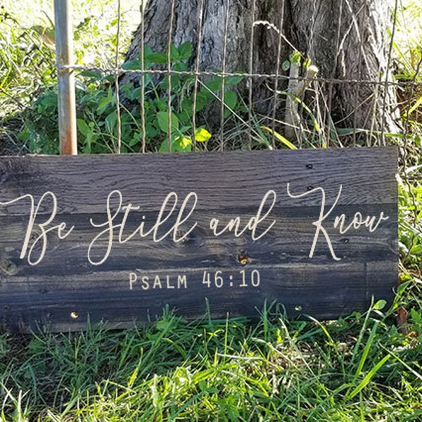 Be Still and Know Sign - Etsy