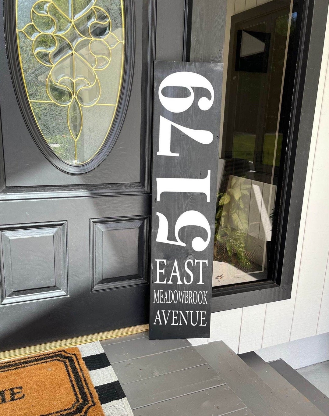 House Number Address Tall Porch Sign Welcome Sign Porch Leaner - Etsy