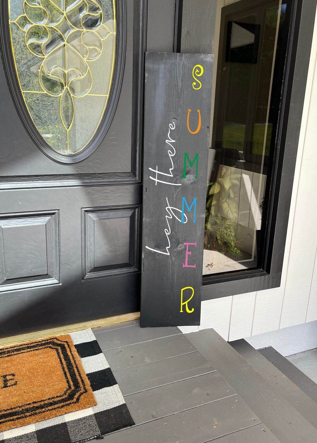 Hello Summer Porch Sign Tall Porch Sign Welcome Sign Porch Leaner - Etsy