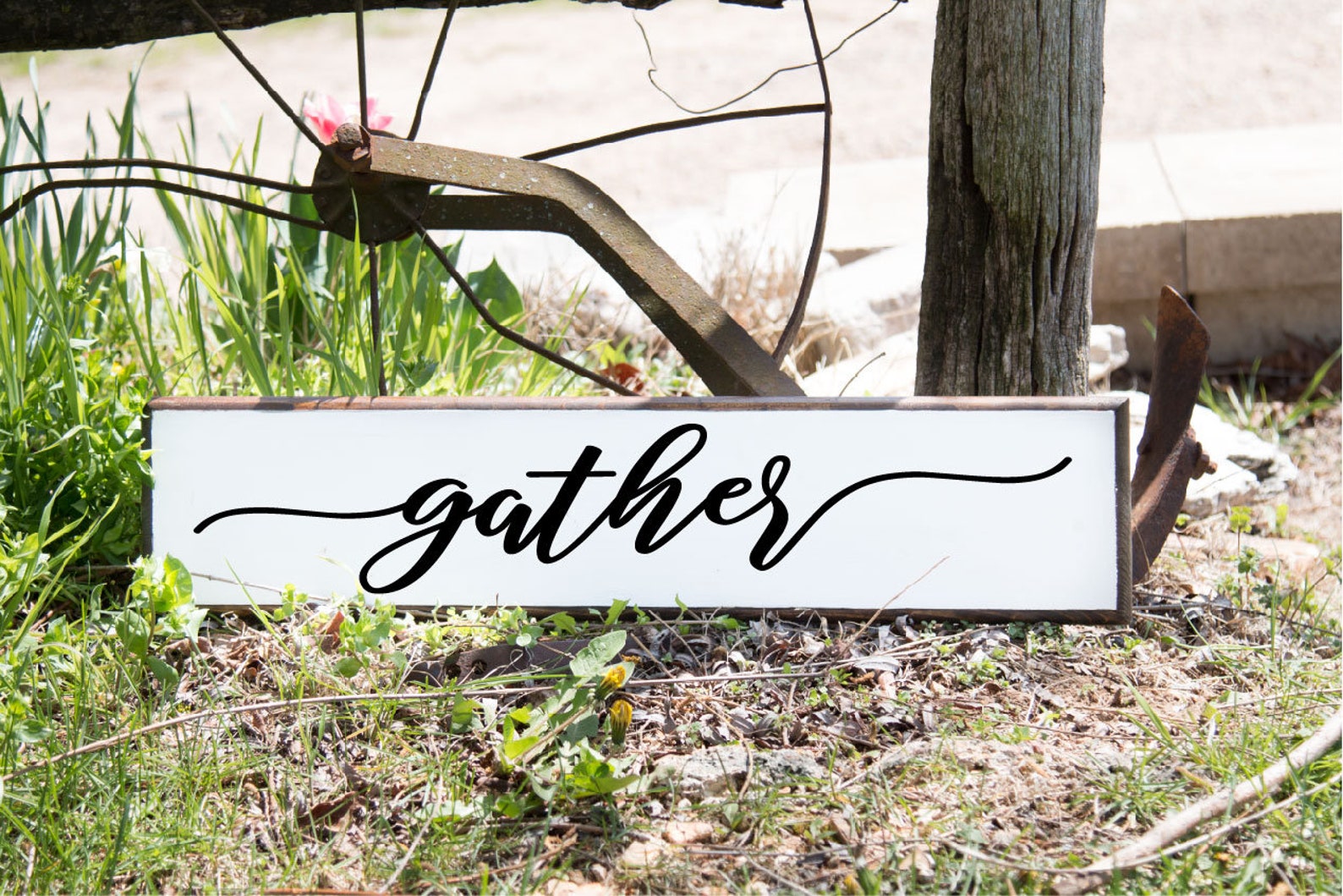 Gather Sign Gather Farmhouse Sign Farmhouse Decor Wood Sign - Etsy