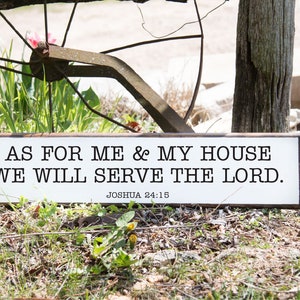As for Me and My House We Will Serve the Lord Joshua 24:15 Bible Verse ...