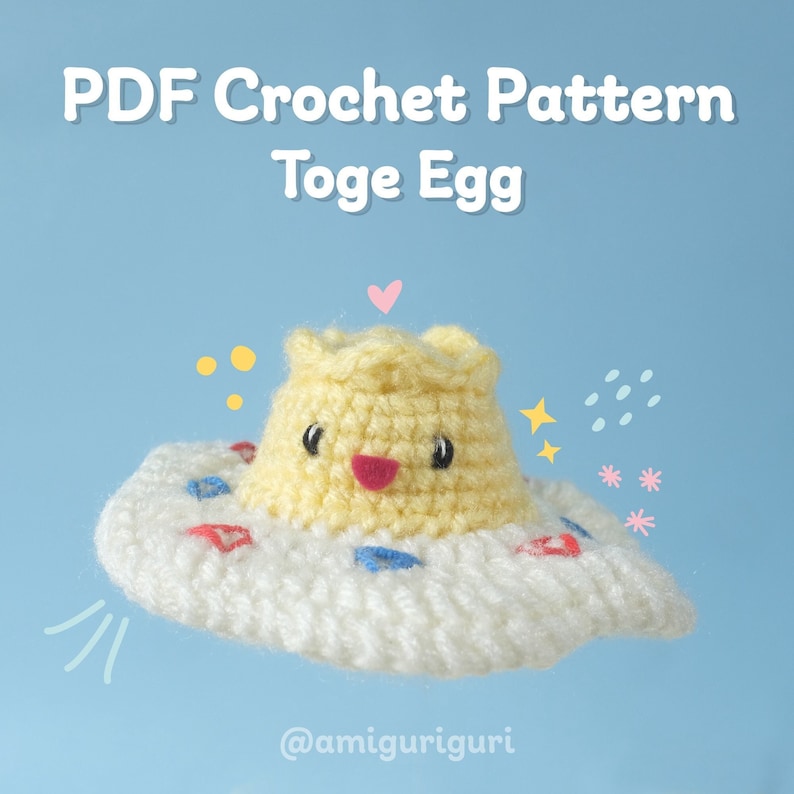 Toge Egg Crochet Pattern Pokemon Togepi Amigurumi PDF - Etsy