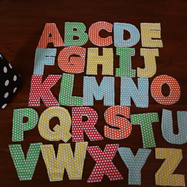 Fabric Alphabet - Etsy