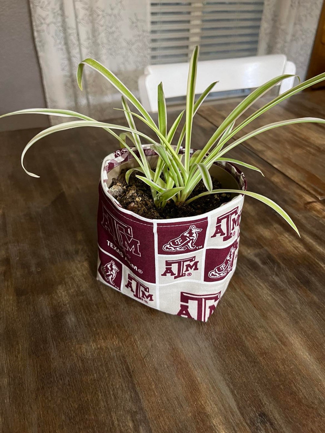Fabric Basket, Plant Basket, Desk Organizer, A&M, Texas Tech,ole Miss ...