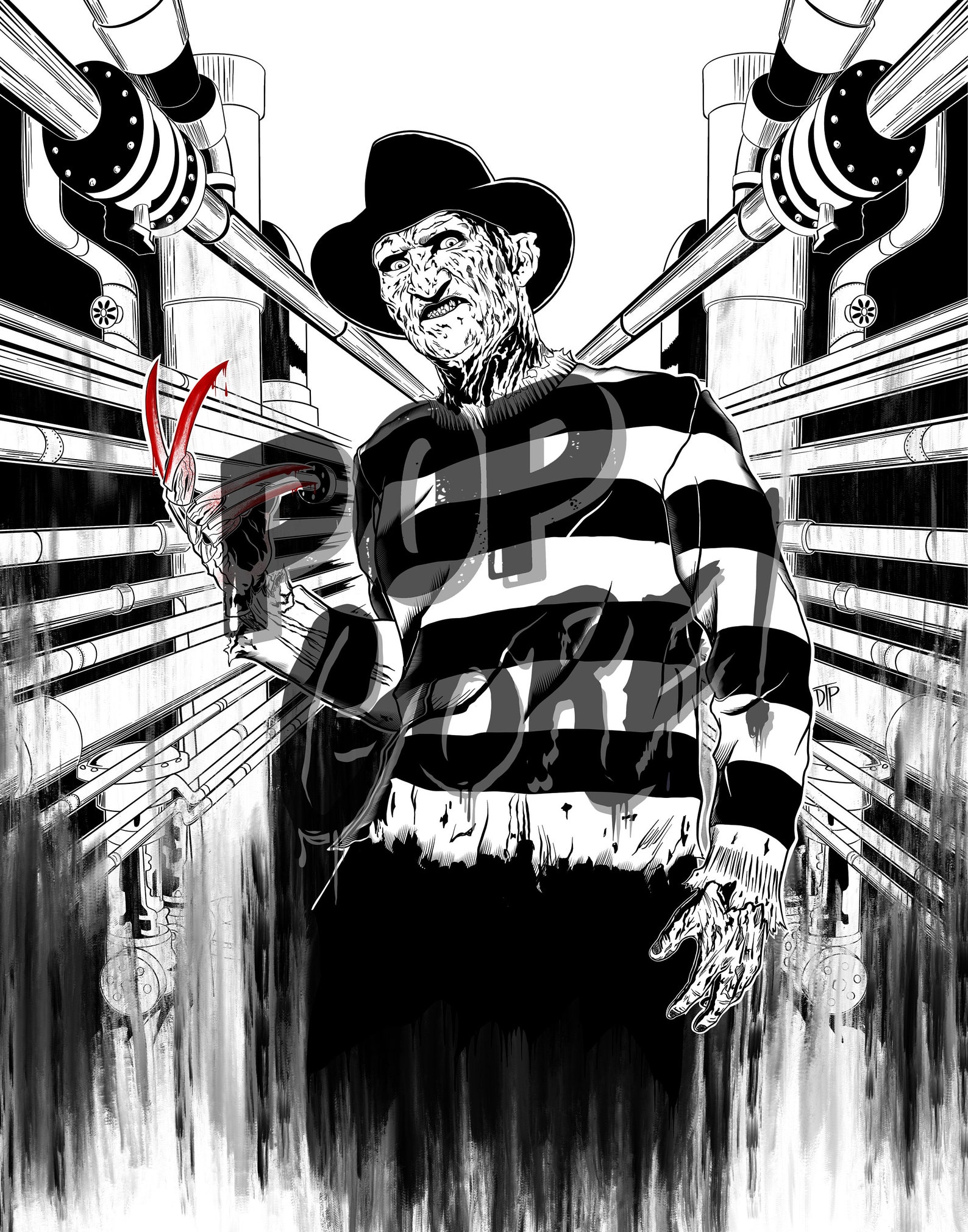 Freddy Krueger Art Print - Etsy