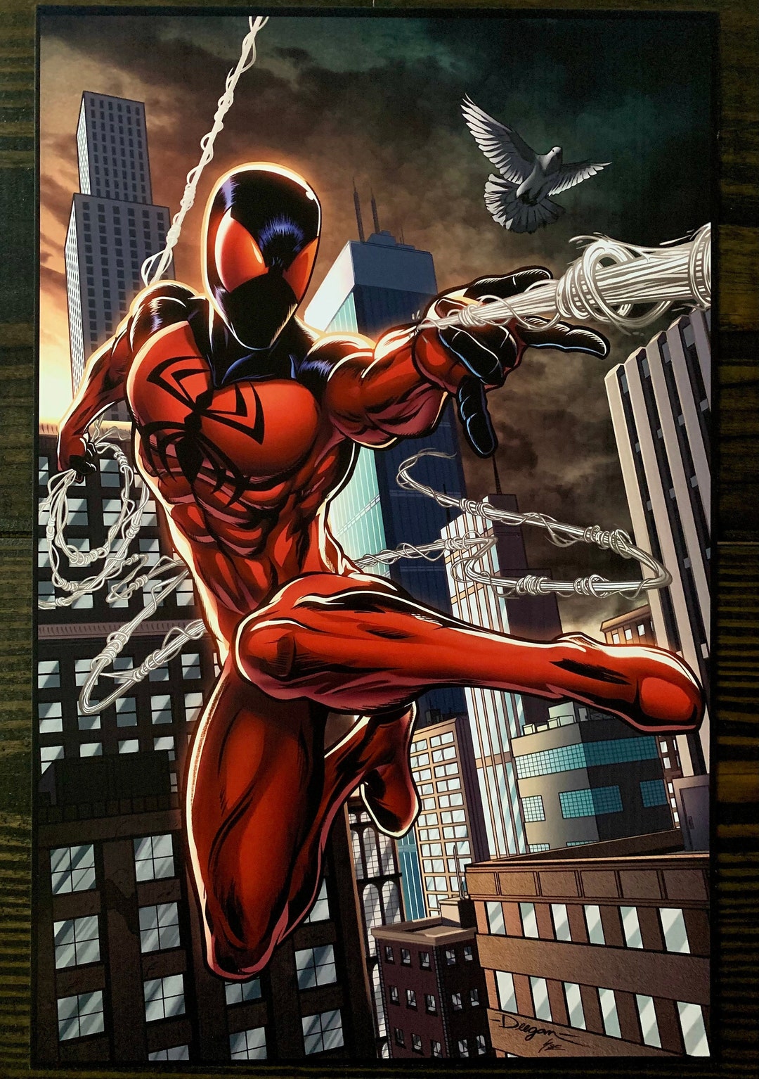 Scarlet Spider Kaine Original Art Print - Etsy