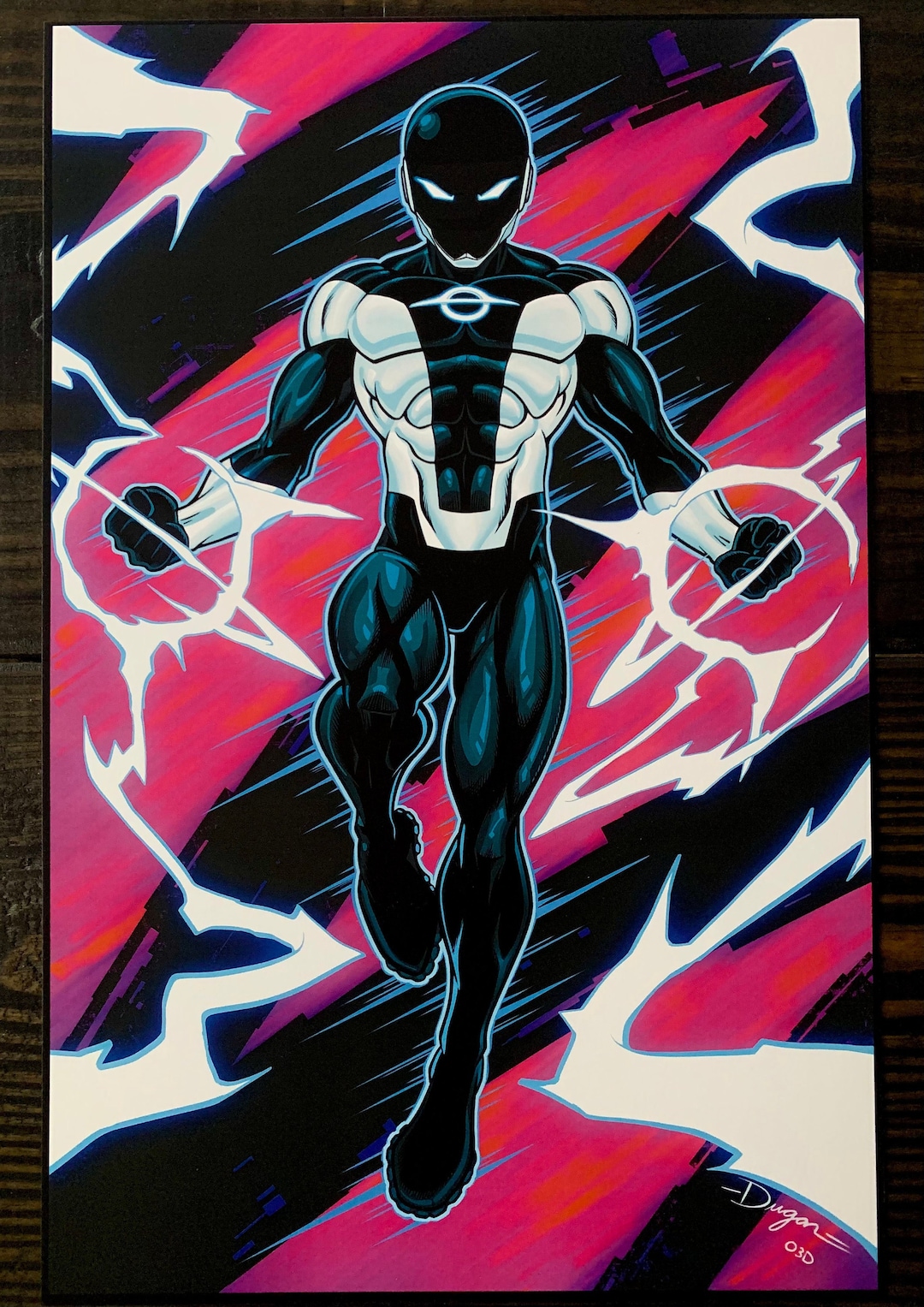 Radiant Black Original Art Print - Etsy